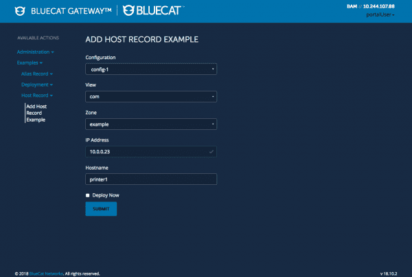 Dns Automation Host Records And Selective Deployment Bluecat Networks