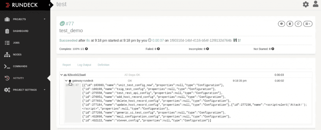 Schedule workflows with Rundeck integration – BlueCat Networks