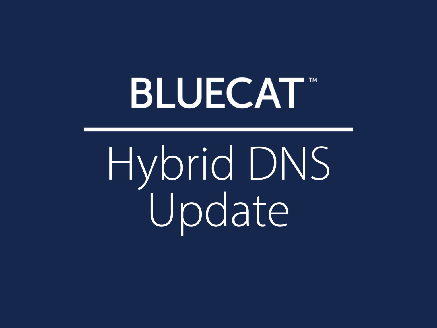 BlueCat Hybrid DNS Update – BlueCat Networks