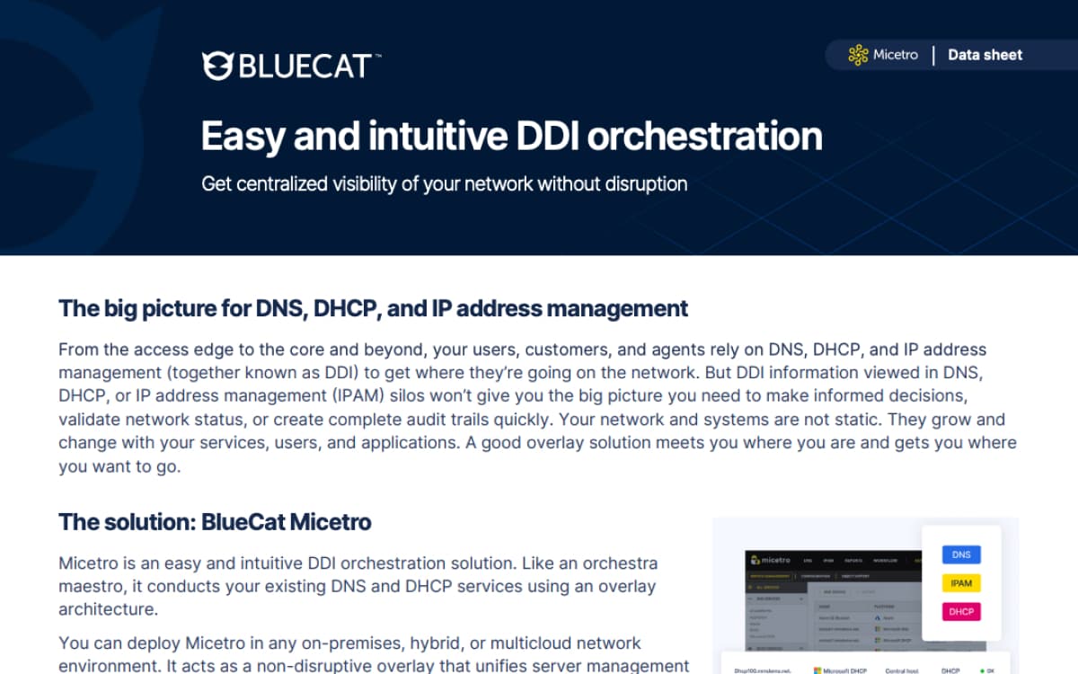 Micetro – BlueCat Networks