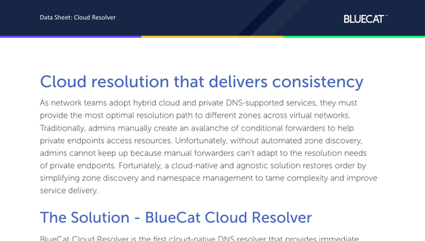 Integrity - Customer Hub – BlueCat Networks