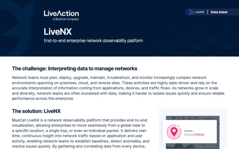 LiveNX – BlueCat Networks