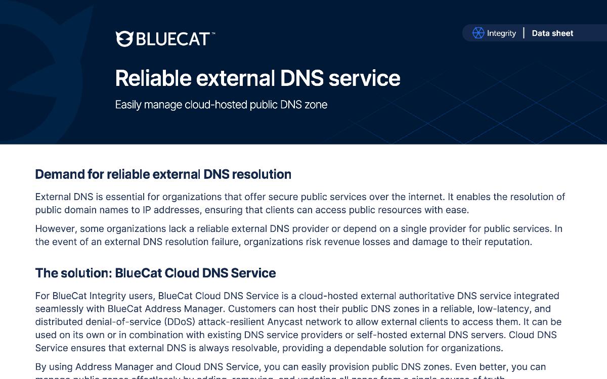 Acelerar la modernización de la red– BlueCat Networks